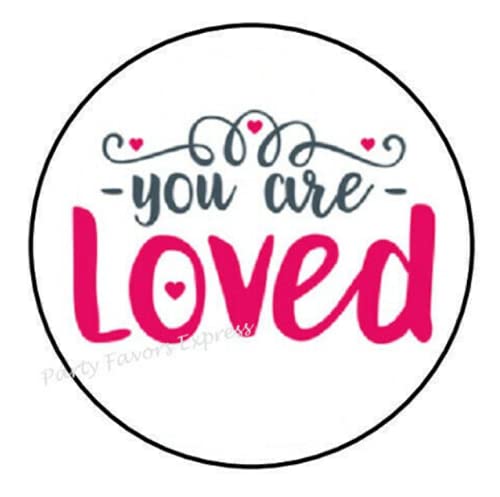 1.5" Inch You are Loved Stickers - Loved Stickers Labels - You are Loved Sticker Envelope Seals Labels - #AA61RK (180 Pcs)