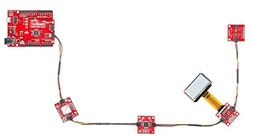 SparkFun RedBoard Qwiic and Qwiic Cable Kit Bundle - ATMega328P Compatible with Arduino Qwiic Connector & CH340C Serial-USB Converter IC Breadboard R3 Footprint microcontroller Improved Reset Button