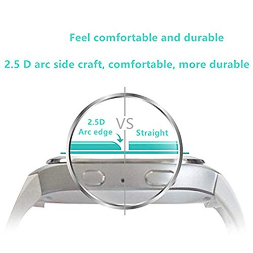 Xinhewong 3-Pack for Fossil Gen 6 Smartwatch (42mm) Smartwatch Screen Protector Tempered Glass for Fossil Gen 6 Smartwatch 42mm Smartwatch [2.5D 9H Hardness][Anti-Scratch]