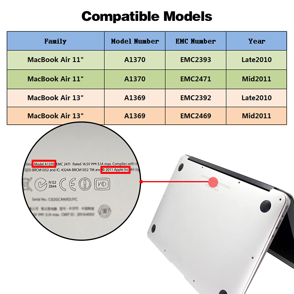 FLEANE 256GB FM11A 3D TLC SSD for MacBook Air A1370 A1369 (Late2010-Mid2011) EMC2392 EMC2393 EMC2469 EMC2471 HD (256GB)