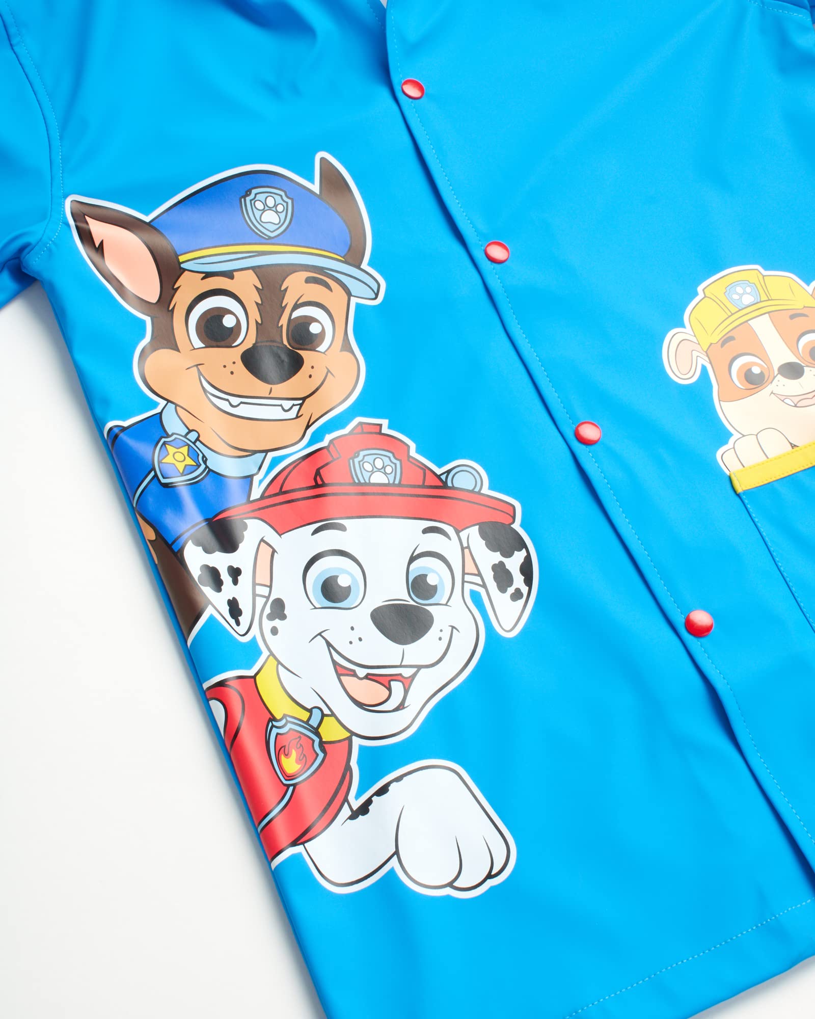 Nickelodeon Boys' Rain Jacket - Hooded Slicker Shell Raincoat: Baby Shark, Paw Patrol (Size: 4-7), Size 4/5, Paw Patrol