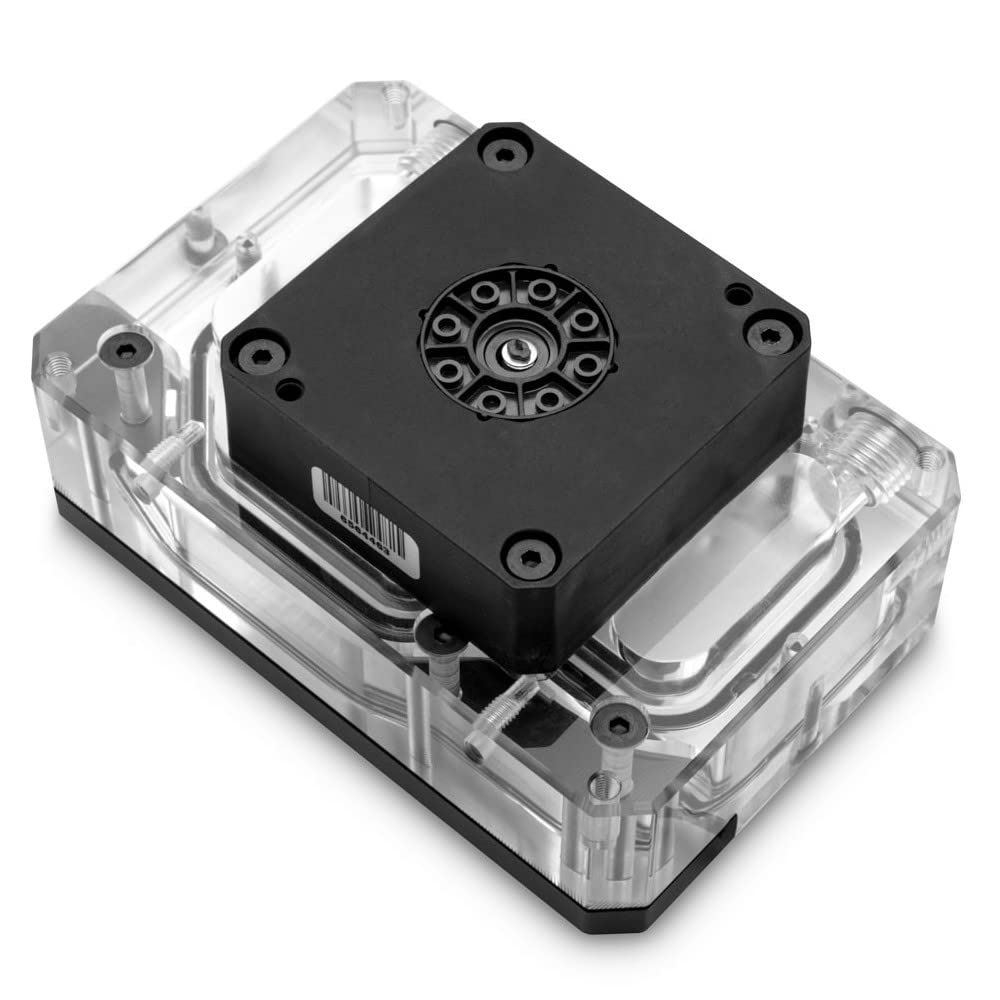 EK EKWB Quantum Kinetic FLT 80 Pump/Reservoir Combo, 4.72" x 3.15" x 2.2" DDC PWM, D-RGB, Plexi for Desktop