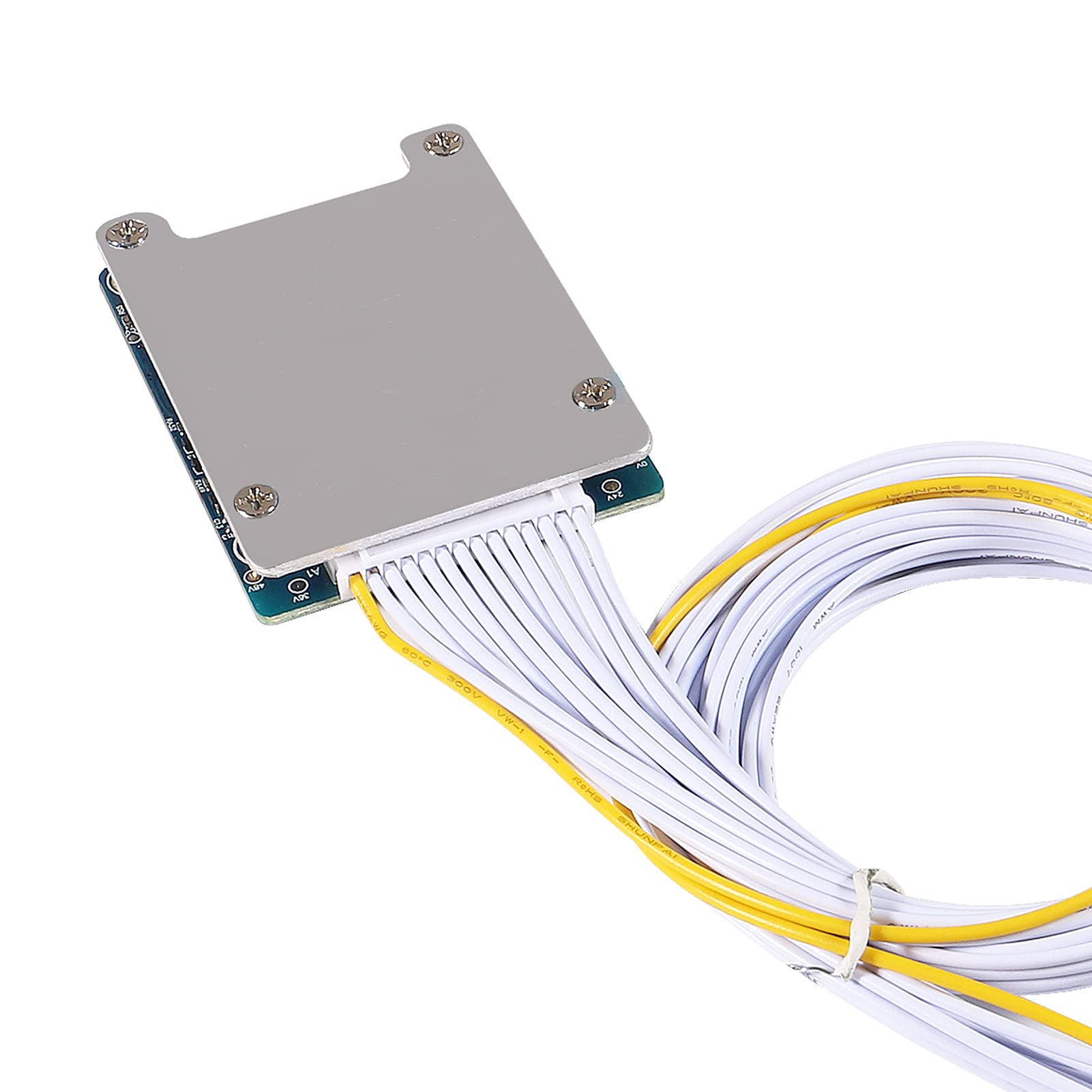 Lithium Battery Protection Board, AITRIP 2PCS 13S 48V 20A Li-ion Cell 18650 Battery Protection BMS PCB Board with Cable with Balance Function for 13S Battery Protection