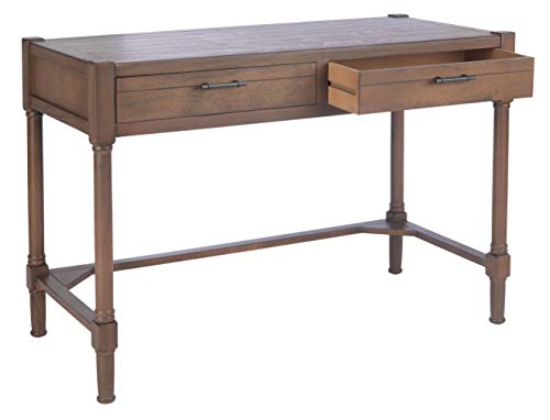Safavieh Home Collection Filbert Brown 2-Drawer Writing Desk DSK5701C, 0