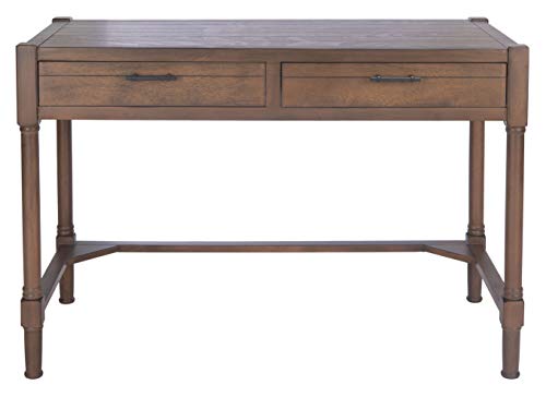 Safavieh Home Collection Filbert Brown 2-Drawer Writing Desk DSK5701C, 0