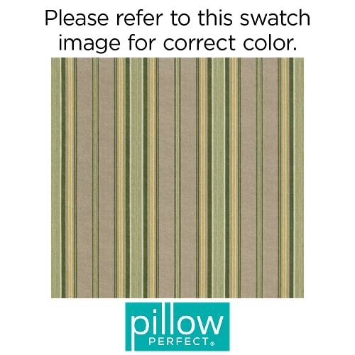 Pillow Perfect Outdoor | Indoor Terrace Sunrise Rectangular Throw Pillow (Set of 2), 11.5 X 18.5 X 5, Green