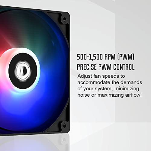 ID-COOLING SE-214-XT ARGB CPU Cooler 4 Heatpipes CPU Air Cooler ARGB Light Sync with Motherboard(5V 3-PIN Connector) CPU Fan for Intel/AMD, LGA 1700 Compatible