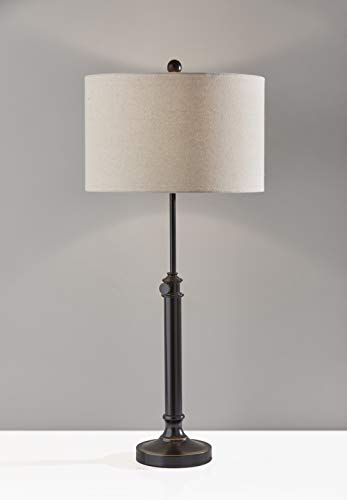 Adesso Home SL1165-26 Table Lamp from Barton Collection 15.00 inches, Bronze