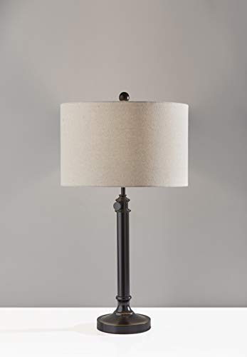 Adesso Home SL1165-26 Table Lamp from Barton Collection 15.00 inches, Bronze