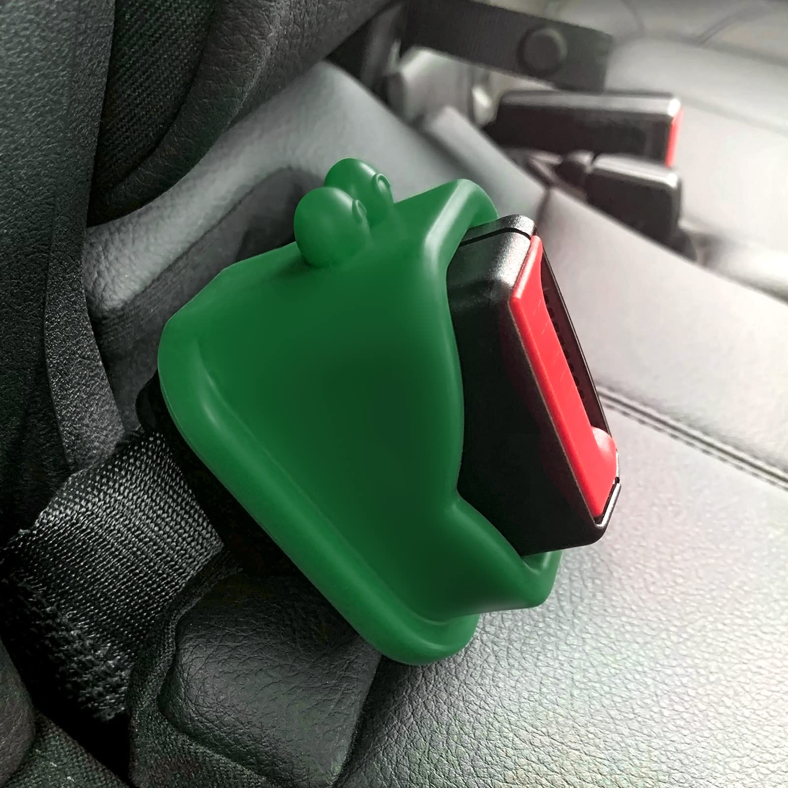 G Ganen 2-Pack Buckle Holder Compatible with Baby Seat - Keep Bucklein Upright Position and Makes Buckling Easier (Green, Animal)