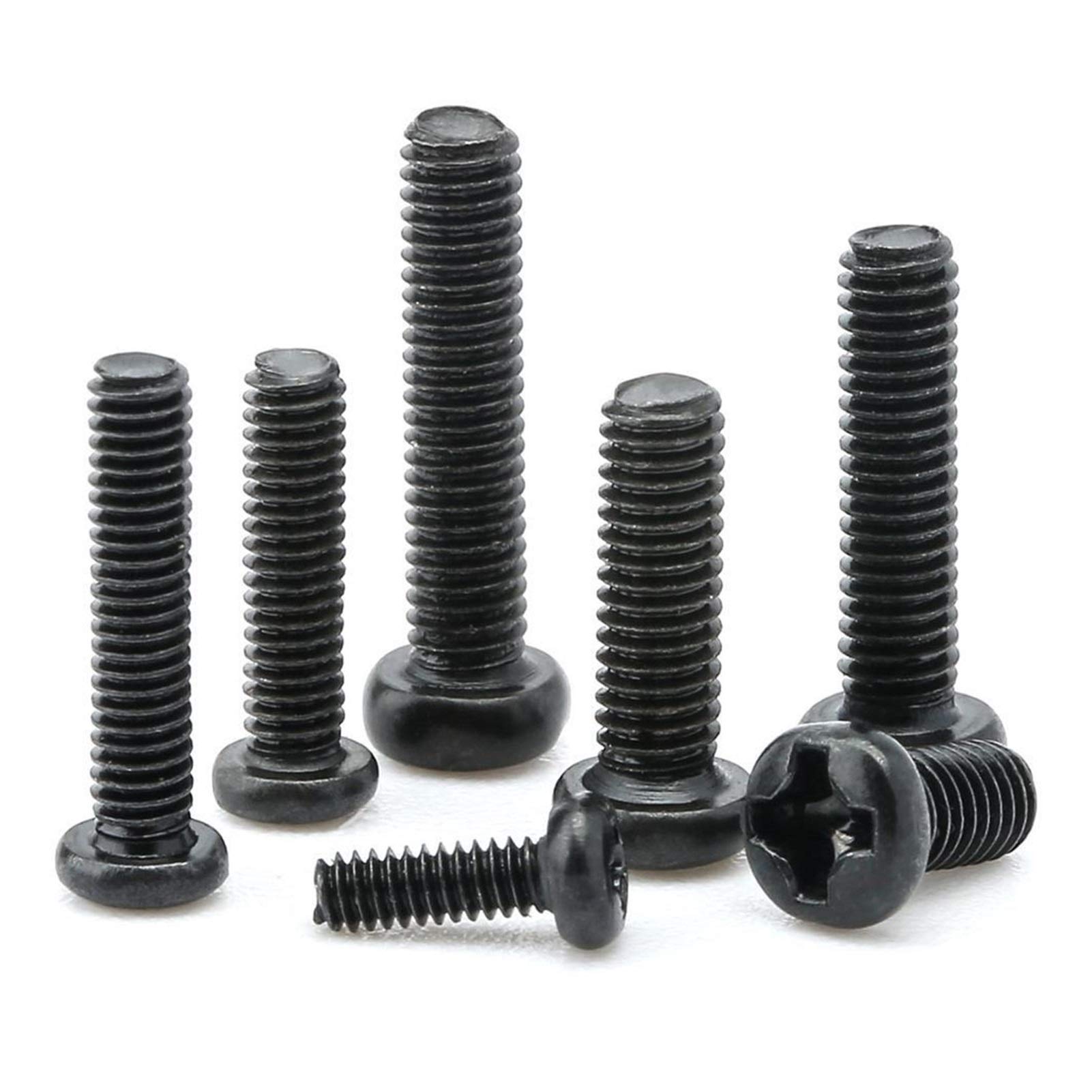 650pcs Cross Recessed Round Pan Head Machine Screws Set M1.4 M1.7 M2 M2.5 M3 Mini Screw Laptop Computer Screw Phillips Screw Kit DaJiKan