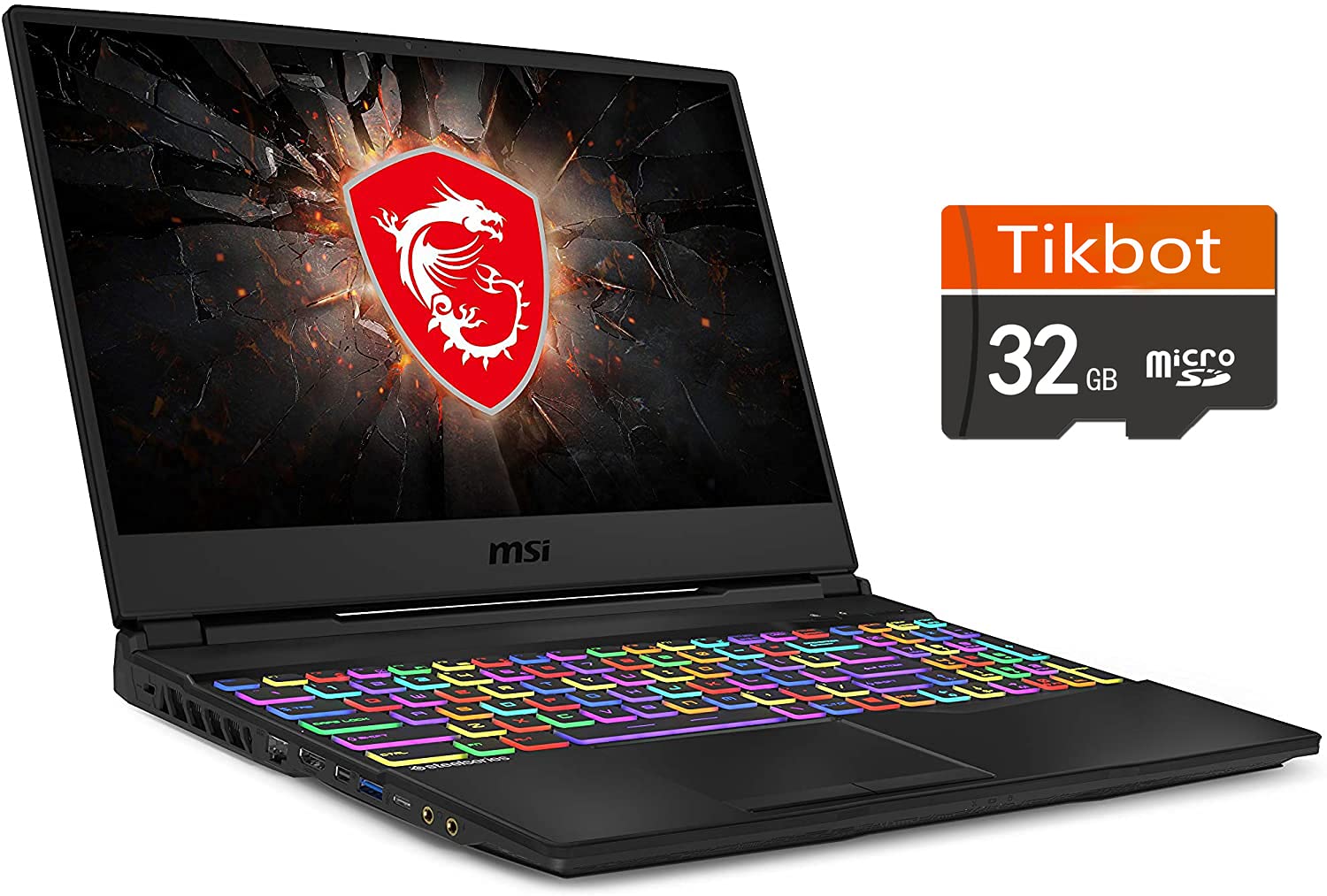 MSI GL65 Gaming Laptop: 15.6" Display, Intel Core i5-10300H, NVIDIA GeForce GTX 1650, Wi-Fi 6, 8GB RAM, 512GB NVMe SSD, Win10 (8GB RAM|512GB PCIe SSD)
