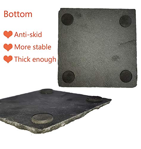 Reptile Basking Platform, Tortoise Feeding Dish, Rock Reptile Food Bowl with Feeding Tweezers Landscape Habitat Decor for Turtle Lizard Bearded Dragon Crested Gecko Snake (4 PCS)