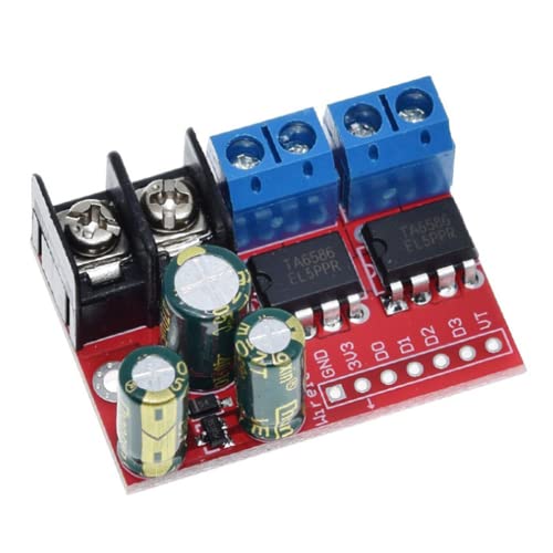 Davitu Motor Driver - H Bridge Remote Control 5A 3V-14V Dual DC Motor Drive Module Voltage Reverse PWM Speed Regulation Double Super L298N