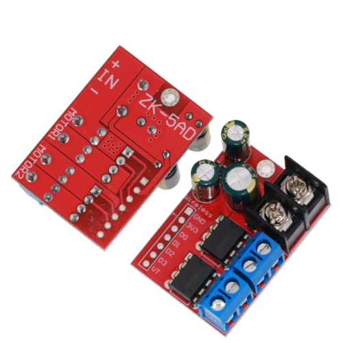 Davitu Motor Driver - H Bridge Remote Control 5A 3V-14V Dual DC Motor Drive Module Voltage Reverse PWM Speed Regulation Double Super L298N