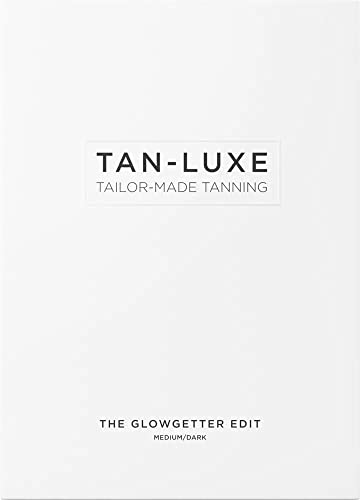 TAN-LUXE Glow Getter Kit - The Face, 10ml, and The Body, 15ml, Illuminating Self-Tan Drops - Medium/Dark - Cruelty Free & Vegan