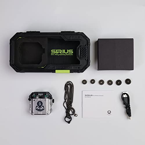 Gravastar Sirius Wireless Earbuds Bluetooth Knowles Balanced Armatures and 7.2 mm Dynamic Drivers Music Reproducing Vividly Deep Bass 3D Stereo, Headphones for iPhone/Android(Space Gray)