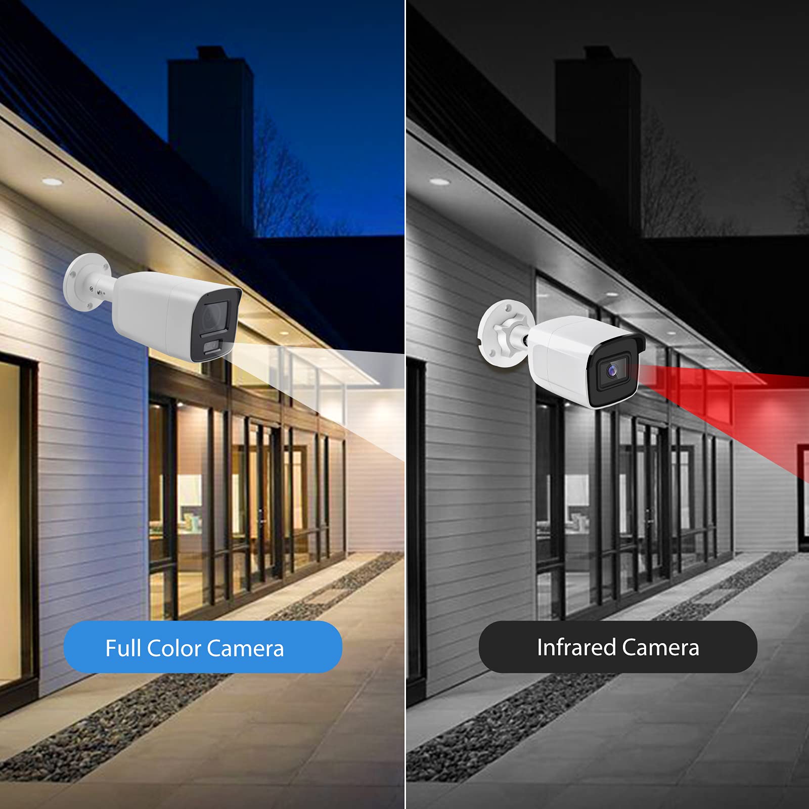 4K(8MP) Outdoor ColorVu Bullet POE IP Camera DS-2CD2087G2-LU(2.8MM), 24/7 colorful imaging,Acusense Technology, Built-in Microphone