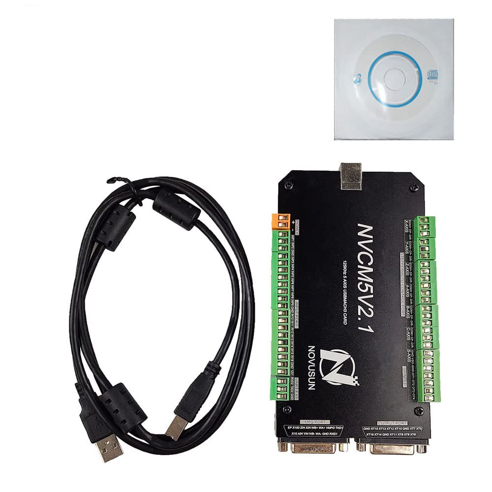 Davitu Motor Driver - CNC USB card kit NVCMV2.1 4-axis USB card 300KHz Controller 3 4 5 6-axis motion control card breakout board, 75W 24V DC - (Voltage: 3 AXIS)