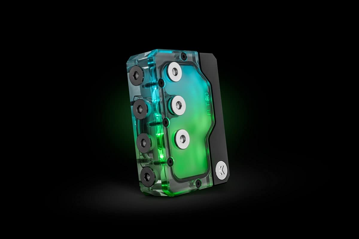 EKWB EK-Quantum Kinetic FLT 80 Reservoir with D5/DDC Body, D-RGB, Pump Not Included, Plexi