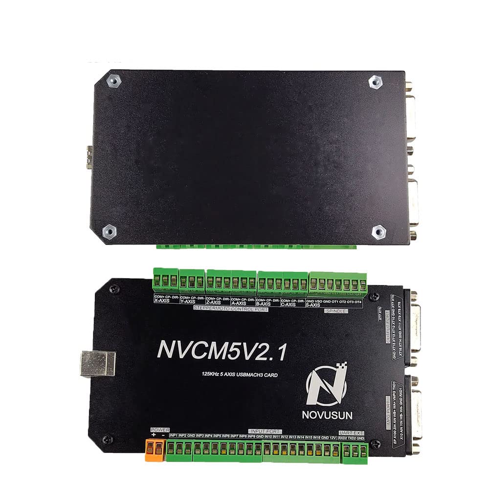 Davitu Motor Driver - CNC USB card kit NVCMV2.1 4-axis USB card 300KHz Controller 3 4 5 6-axis motion control card breakout board, 75W 24V DC - (Voltage: 3 AXIS)