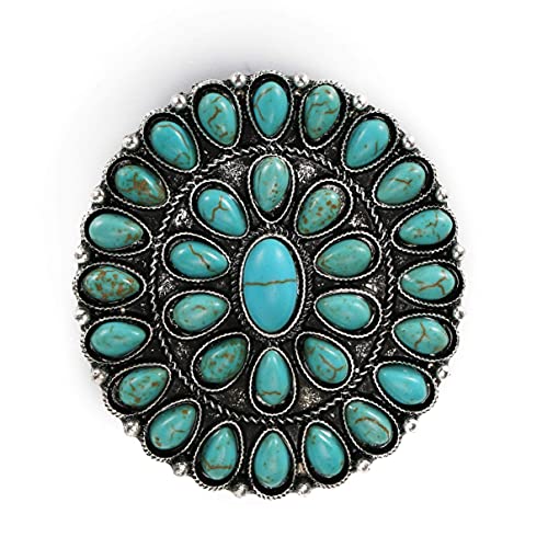 Turquoise Western Phone Grip Teal Marble Stone Phone Holder UYH6