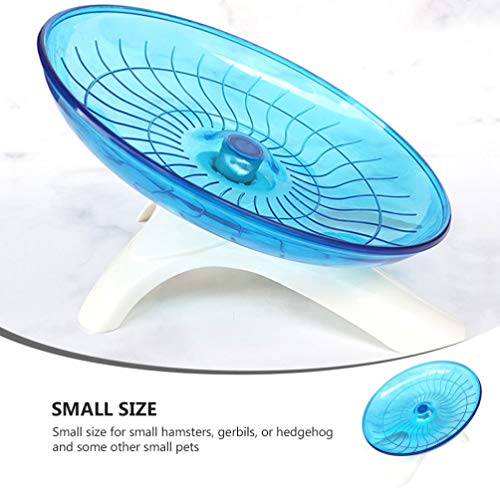 TEHAUX Hamster Flying Saucer Silent Running Exercise Wheel for Gerbil Rat Mouse Hedgehog Small Animals ( Random Color
