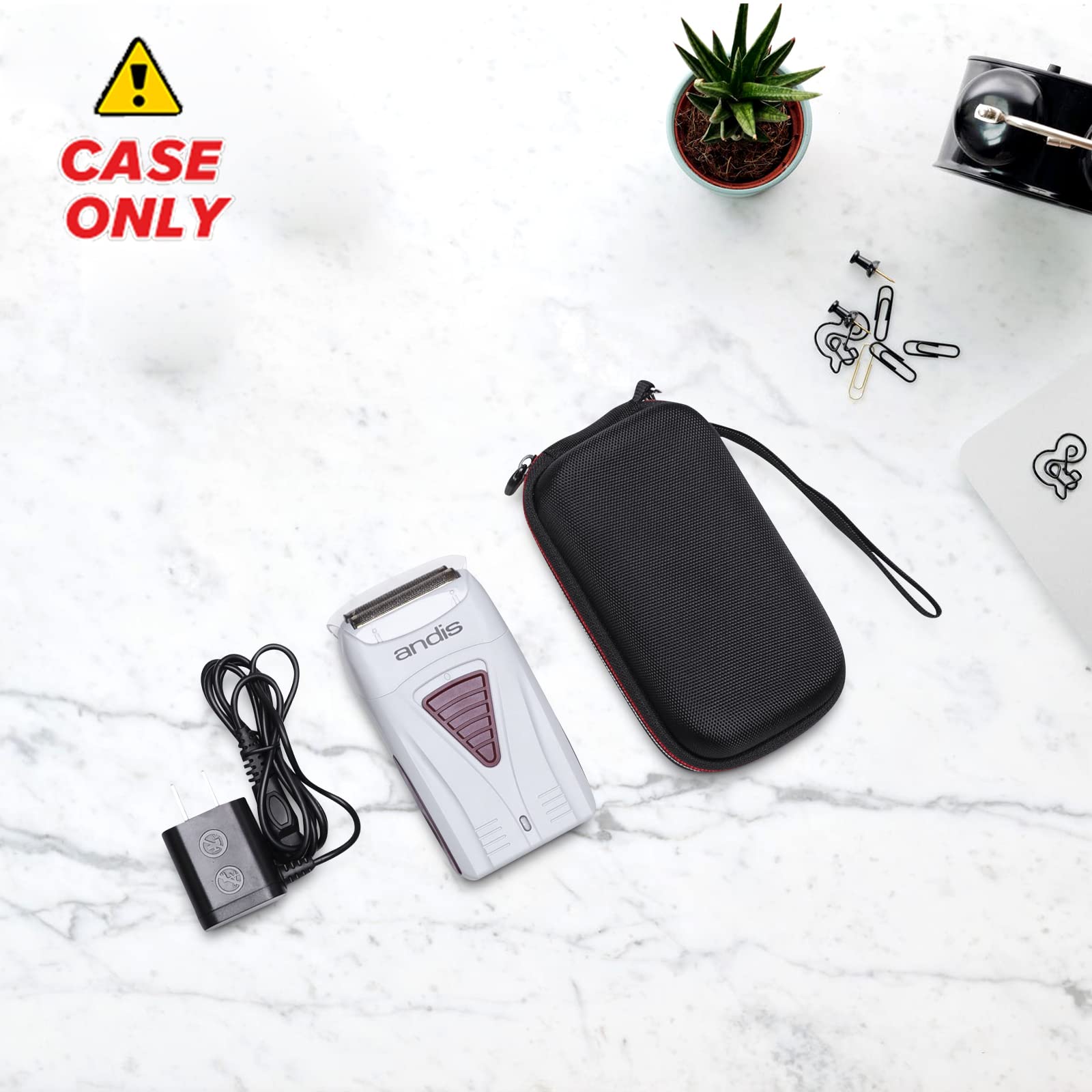 XANAD Hard Case for Andis TS-1 17235/17220 /17200/17150 /17155/17160 Pro Foil Lithium Titanium Foil Shaver - Travel Protective Carrying Storage Bag