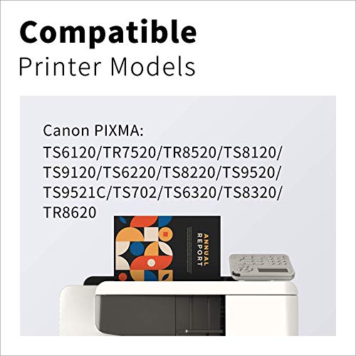 LemeroUtrust Compatible Ink Cartridge Replacement for Canon PGI-280XXL CLI-281XXL 280 XXL 281 XXL use with PIXMA TR7520 TR8520 TS6120 TS6220 TS8120 TS8220 TS9120 TS9520 TS9521C TS6320 (6-Pack)