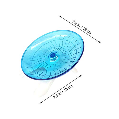 TEHAUX Hamster Flying Saucer Silent Running Exercise Wheel for Gerbil Rat Mouse Hedgehog Small Animals ( Random Color