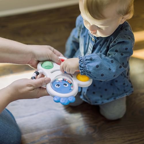 Baby Einstein Octopus 3-in-1 Bubble Pop Dimple Fidget Toy and BPA Free Teether, Age 6 Months+
