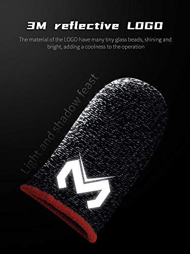 Mobile Game Finger Caps Non-Slip Touch Screen Gloves Anti-Sweat Finger Sleeves Shoot Aim Thumb Cover Mobile Phone Accessories for Call of Duty Mobile, Pubg, LOL Wild Rift, iOS, Android (3 Pairs)
