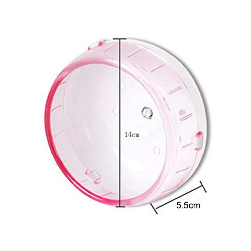 Zhang Ku 5.5inch Silent Hamster Wheel-Pets Running Sports Exercise Wheel Jogging Wheel Hamster Rat Gerbil Silent Spinner (Blue)