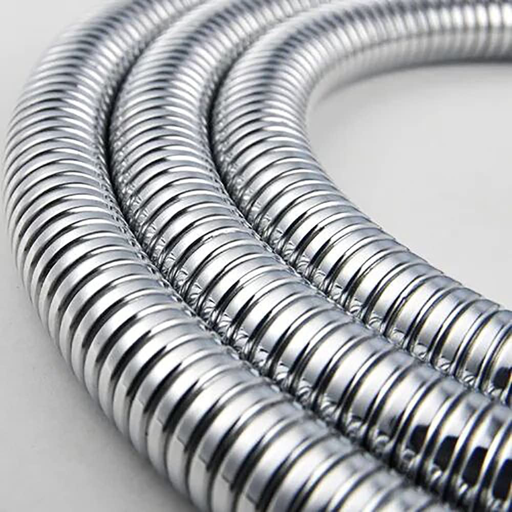 AIMIMI Stainless Steel Cord Protector Wire Loom Tubing 6mm Diamerter Length 80inch Cable Sleeve Split Sleeving for USB Cable Power Cord Audio Video Cable