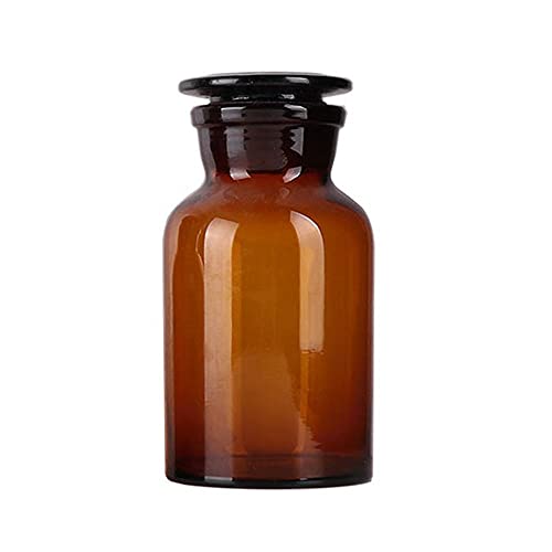 Amber Glass, Wide Mouth, Reagent Bottle, 125mL