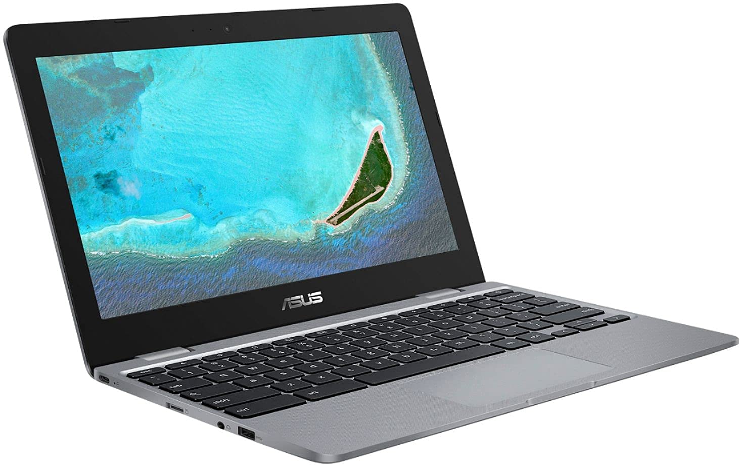 ASUS Chromebook CX22N 11.6-inch HD Non-Touch 32GB eMMC Intel Celeron N3350 (4GB RAM, Intel UHD Graphics, SD Card Reader) Grey, CX22NA-211.BB01 (Renewed)