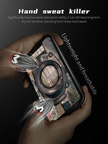 Mobile Game Finger Caps Non-Slip Touch Screen Gloves Anti-Sweat Finger Sleeves Shoot Aim Thumb Cover Mobile Phone Accessories for Call of Duty Mobile, Pubg, LOL Wild Rift, iOS, Android (3 Pairs)