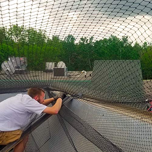 Hourleey Bird Netting, 7 x 100 FT Black Deer Fence Netting Reusable Protective Garden Netting for Vegetables Plants Fruit Trees with 50 Pcs Cable Ties