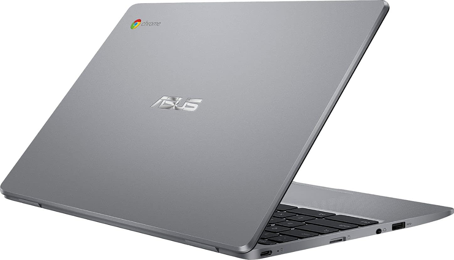 ASUS Chromebook CX22N 11.6-inch HD Non-Touch 32GB eMMC Intel Celeron N3350 (4GB RAM, Intel UHD Graphics, SD Card Reader) Grey, CX22NA-211.BB01 (Renewed)