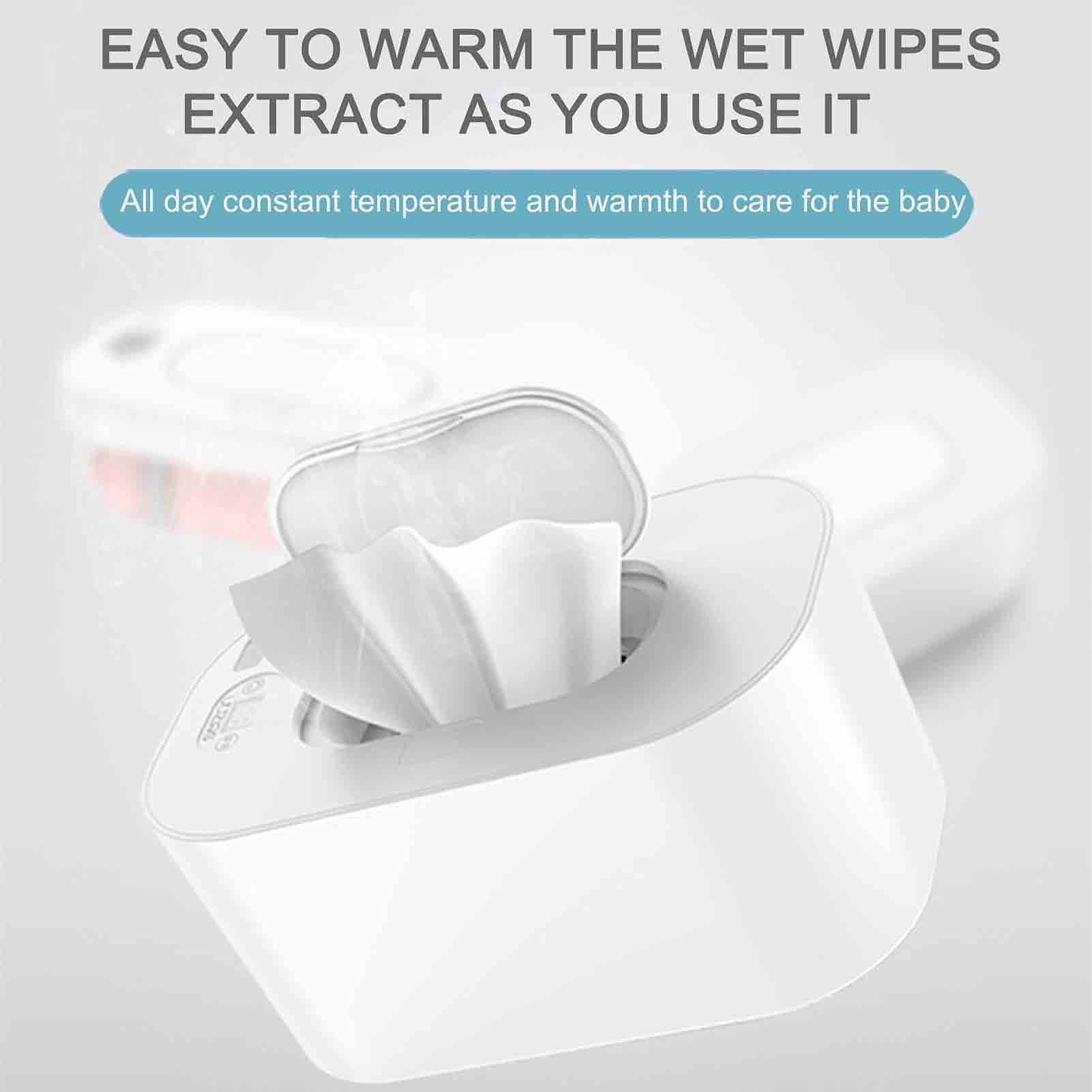 Aiend Baby Wipe Constant Temperature Warmer Baby Diaper Warmer Baby Wet Wipe Dispenser Portable Heat Preservation moisturizer Power by USB Adapter Carefully