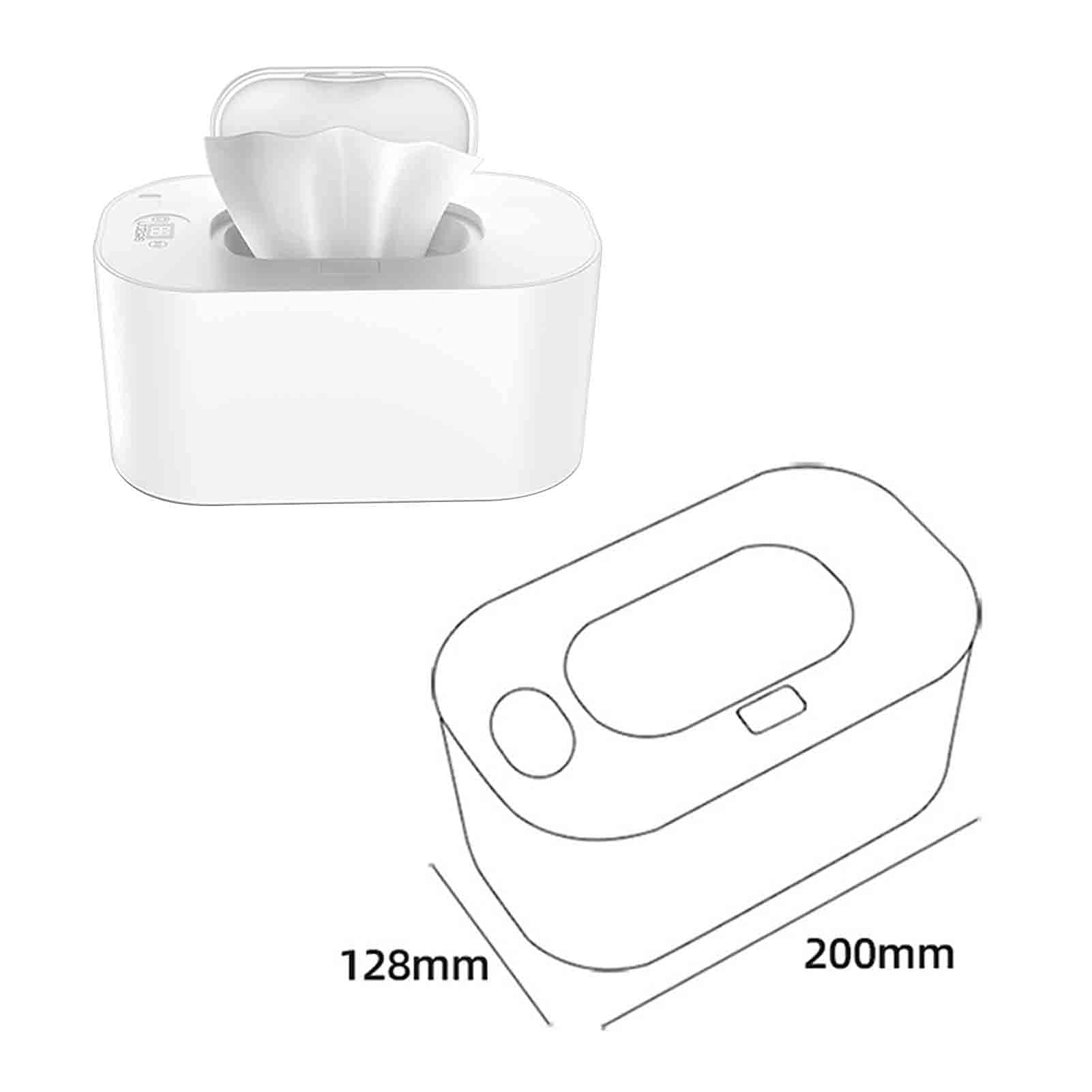 Aiend Baby Wipe Constant Temperature Warmer Baby Diaper Warmer Baby Wet Wipe Dispenser Portable Heat Preservation moisturizer Power by USB Adapter Carefully