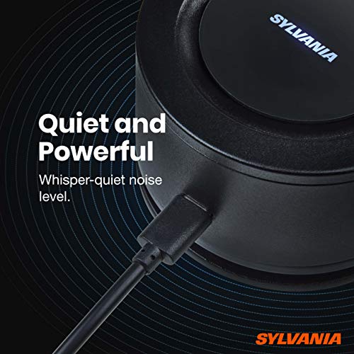 SYLVANIA - Airzing Mini Air Purifier - Vehicle, Car, Home, Office - Air Ionizer, USB-C powered, Reduces Odors, Smoke, Pets Dandruff, Reusable Filter, Portable, Quiet, UV Light, DC 5V, 0.5A