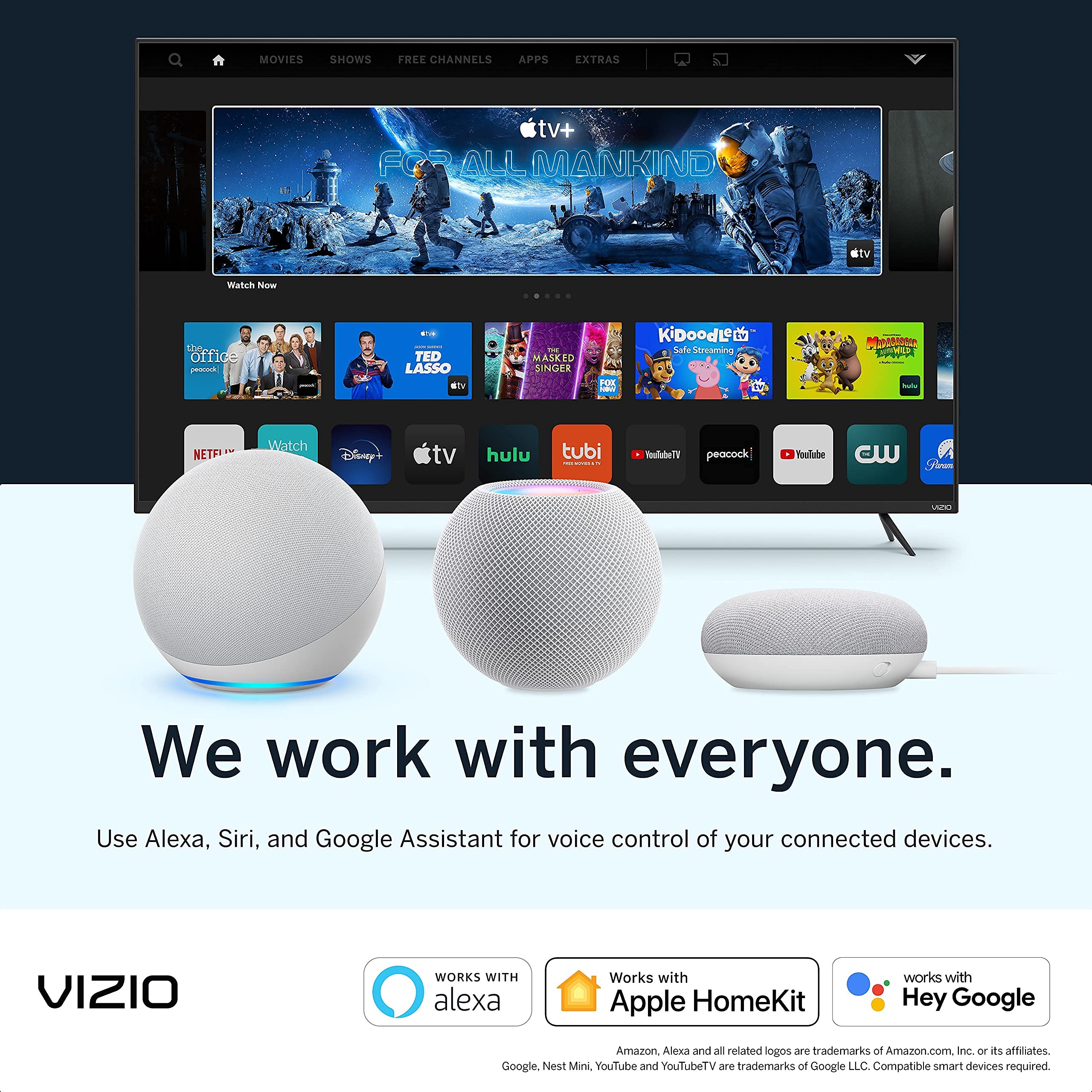 VIZIO 58-Inch M-Series 4K UHD Quantum LED HDR Smart TV with Apple AirPlay 2 and Chromecast Built-in, Dolby Vision