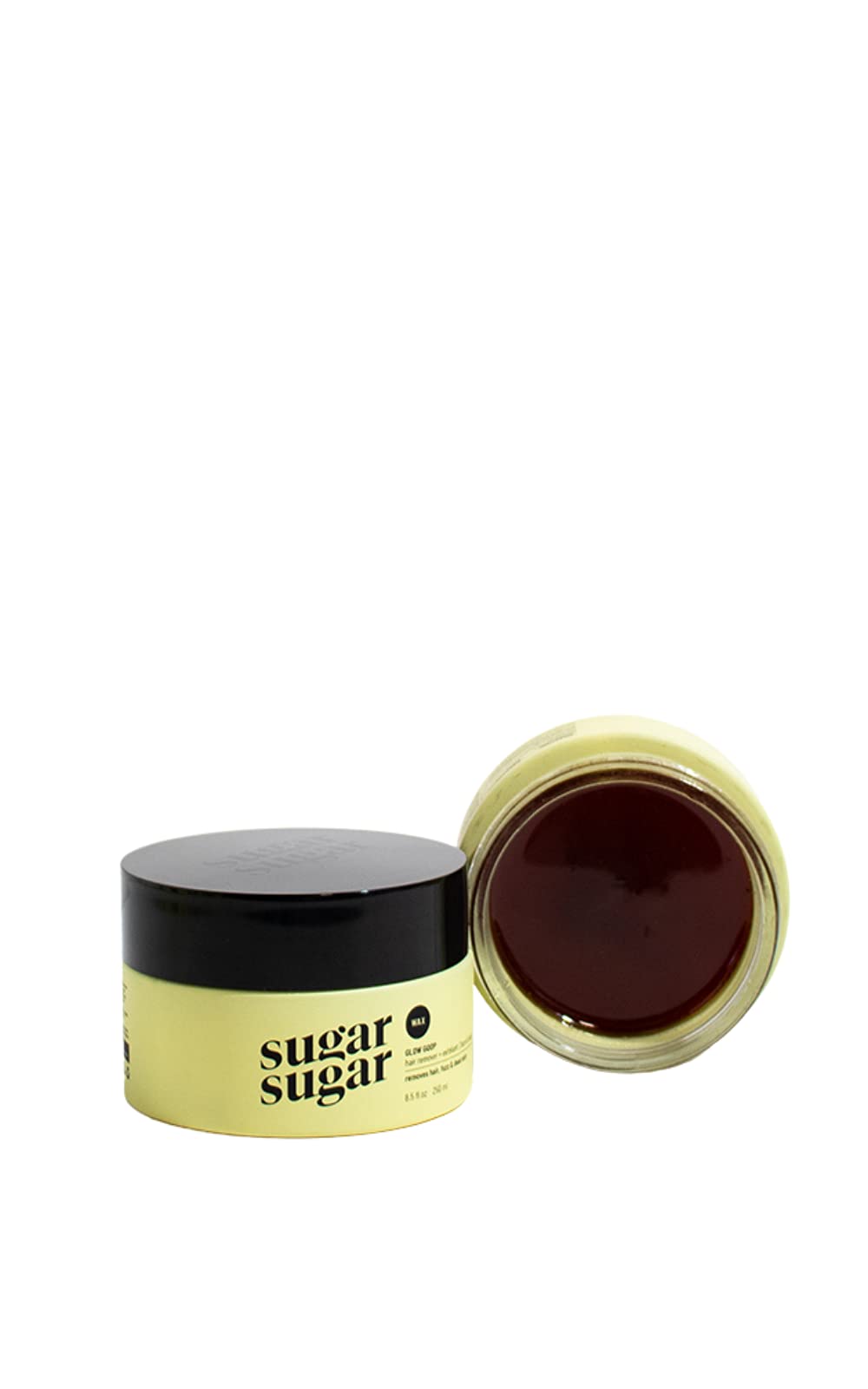 Sugar Sugar Wax Glow Goop Sugar Wax Hair Remover & Exfoliant. No strips, No Spatulas, Face, body, bikini Vegan, 1 CT