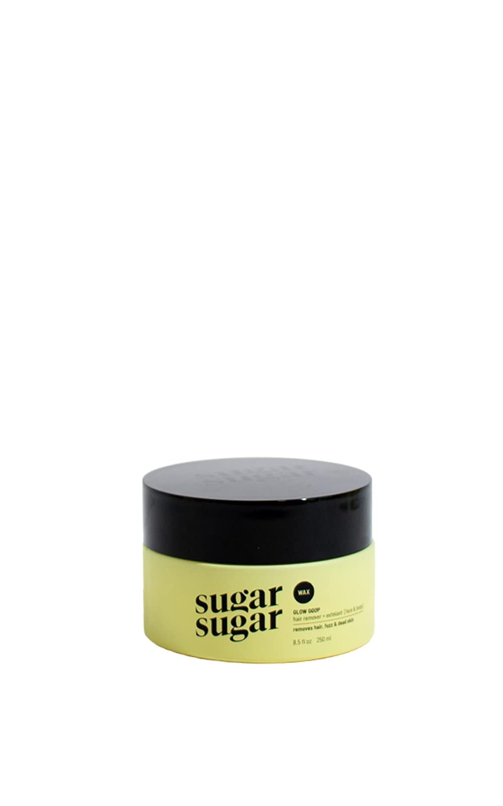 Sugar Sugar Wax Glow Goop Sugar Wax Hair Remover & Exfoliant. No strips, No Spatulas, Face, body, bikini Vegan, 1 CT