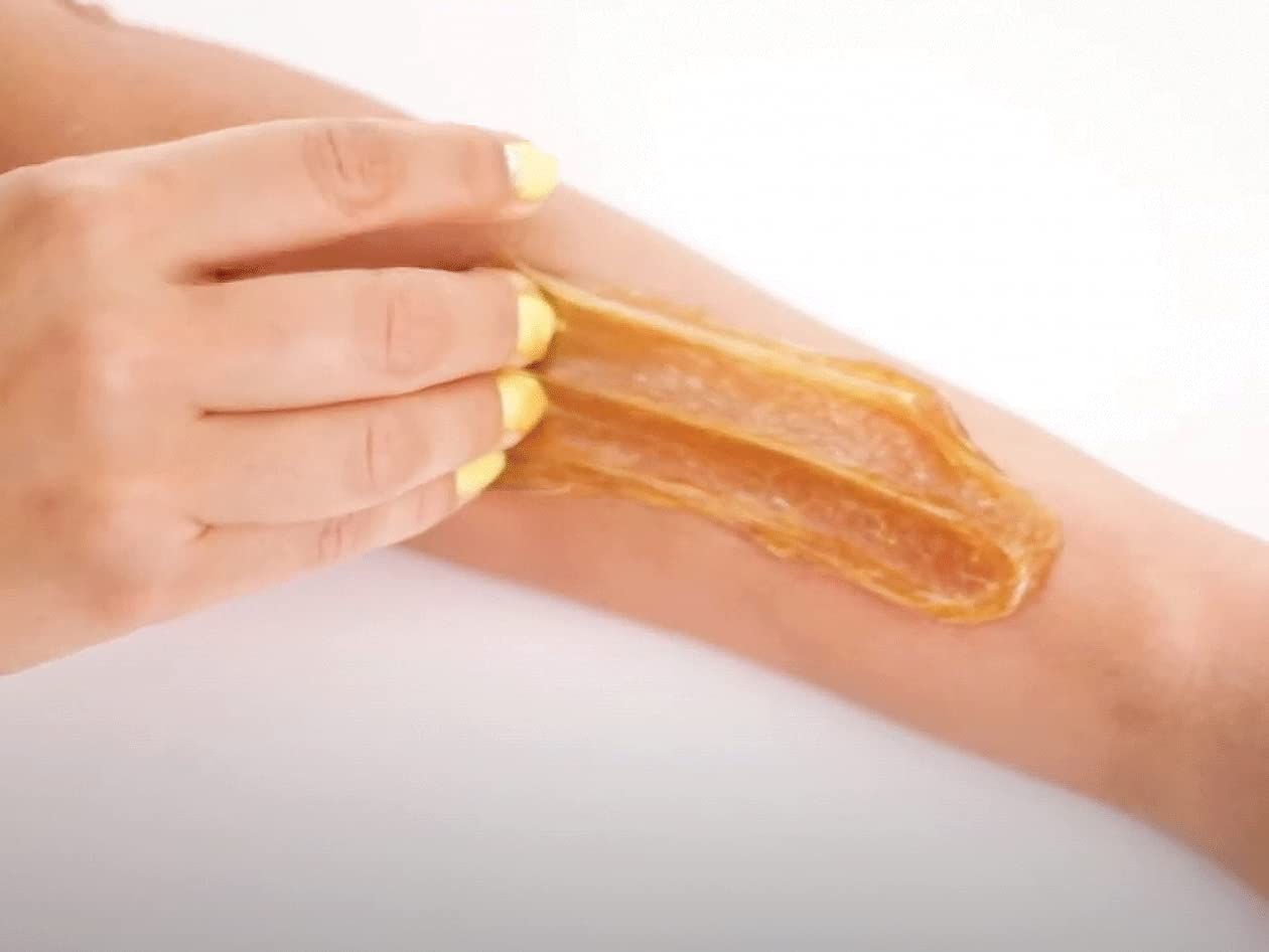Sugar Sugar Wax Glow Goop Sugar Wax Hair Remover & Exfoliant. No strips, No Spatulas, Face, body, bikini Vegan, 1 CT