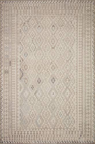 Justina Blakeney x Loloi Malik Collection MAL-03 Ivory / Stone 8'-4" x 11'-6" Area Rug