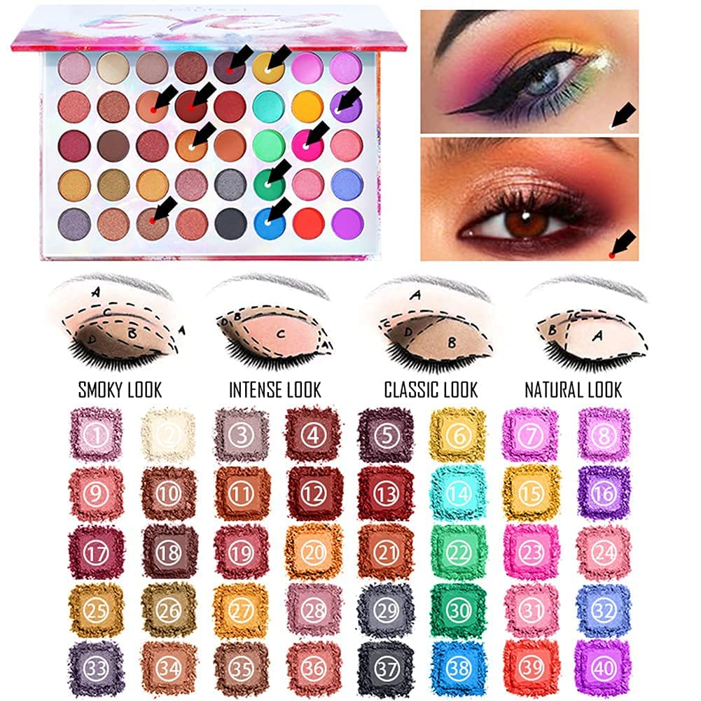 All-in-One Makeup Kit for Women Full Kit,Multipurpose Kit,Cosmetic Starter Beauty Include Brush Set,Eyeshadow,Lip Gloss,Mascara,Travel Carry Bag