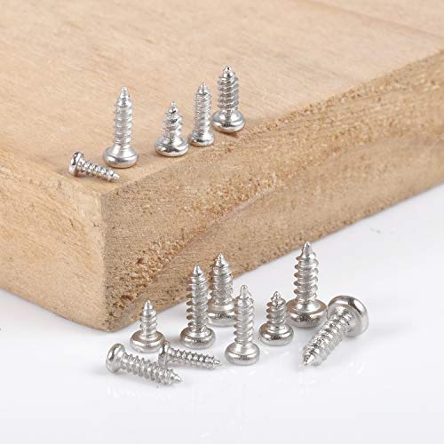 LUANAYUN-PHONE CASE LL-AA 200pcs Pan Head Tapping Screws Set M2 M2.3 M2.6 Round Mini Screw Laptop Computer Screw Cross Wood Screw Set AA-LL (Color : DH PA 200)