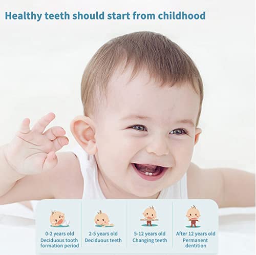 T&T Direct Kids U Shaped Toothbrush with Silicone Brush Head Whitening Massage Toothbrush U-Type Toothbrush Whole Mouth Toothbrush with Handle for Kids 2 Pack